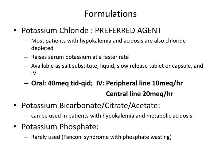 PPT - Strategies for Electrolyte Replacement PowerPoint Presentation ...