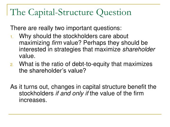 PPT - Capital Structure PowerPoint Presentation - ID:680257