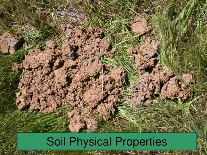 PPT - Soil Physical Properties PowerPoint Presentation, free download ...