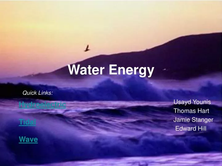 PPT - Water Energy PowerPoint Presentation, free download - ID:681249