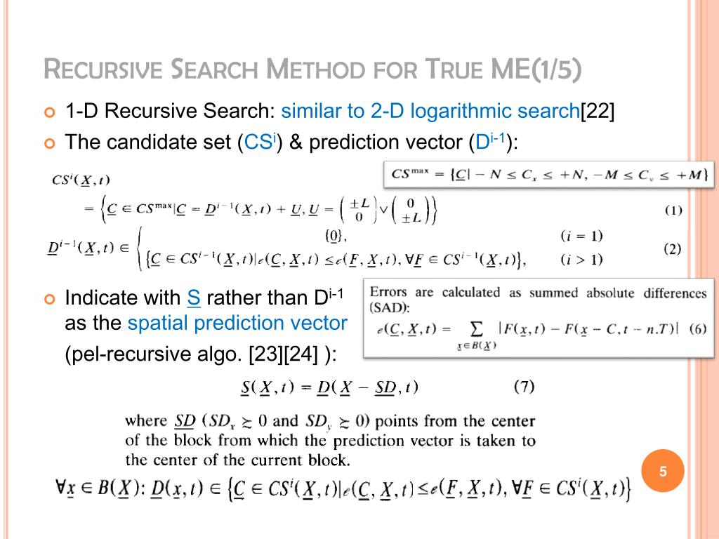 Ppt True Motion Estimation With 3 D Recursive Search Block Matching Powerpoint Presentation 3835