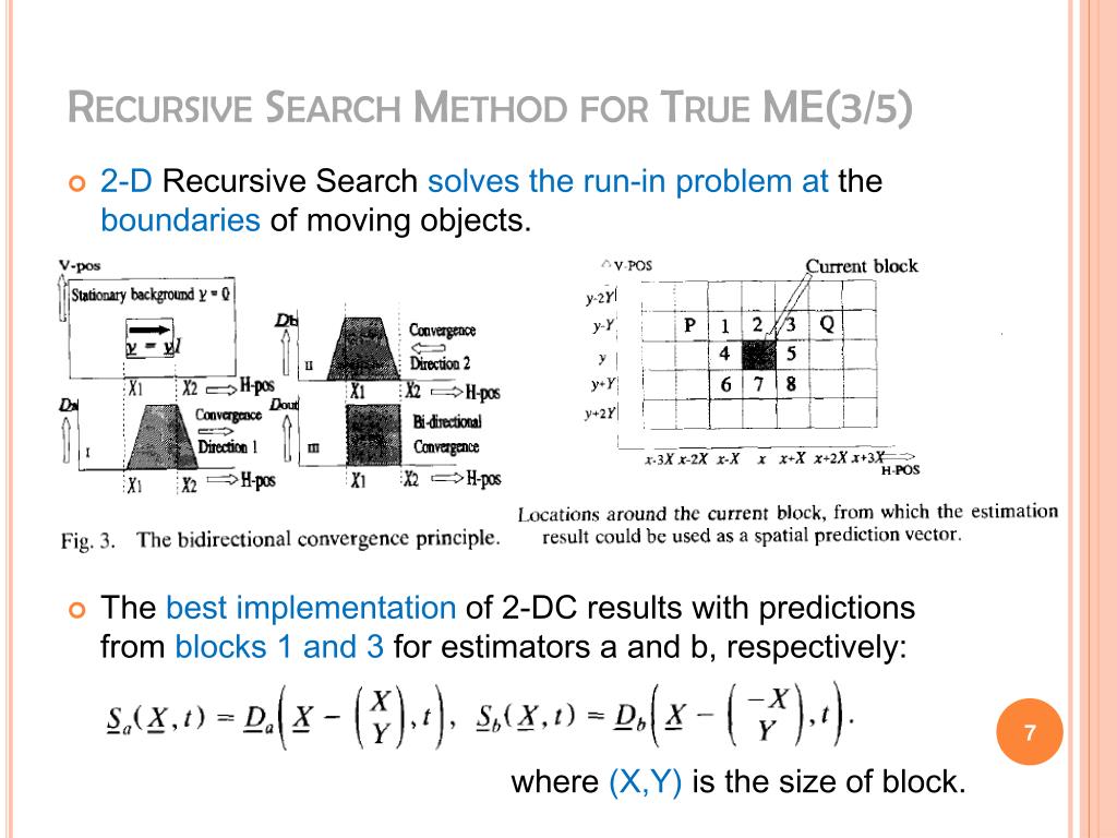Ppt True Motion Estimation With 3 D Recursive Search Block Matching Powerpoint Presentation 0356