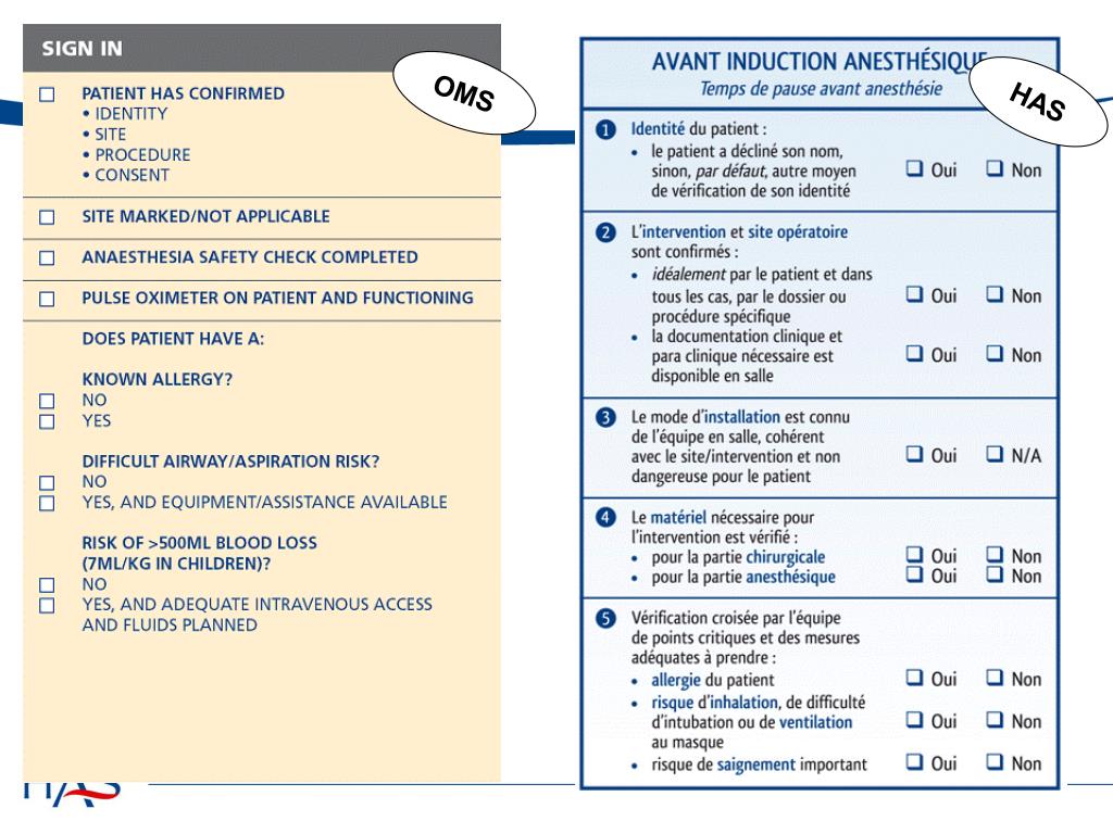 PPT - CHECK-LIST SECURITE DU PATIENT AU BLOC OPERATOIRE PowerPoint ... PPT - CHECK-LIST SECURITE DU PATIENT AU BLOC OPERATOIRE PowerPoint ...