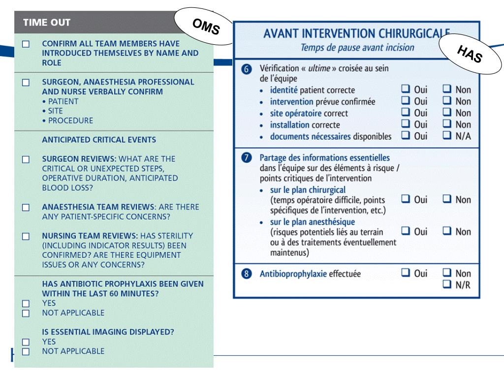 PPT - CHECK-LIST SECURITE DU PATIENT AU BLOC OPERATOIRE PowerPoint ... PPT - CHECK-LIST SECURITE DU PATIENT AU BLOC OPERATOIRE PowerPoint ...