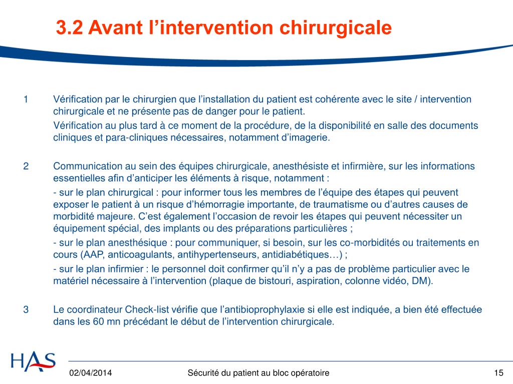 PPT - CHECK-LIST SECURITE DU PATIENT AU BLOC OPERATOIRE PowerPoint ... PPT - CHECK-LIST SECURITE DU PATIENT AU BLOC OPERATOIRE PowerPoint ...