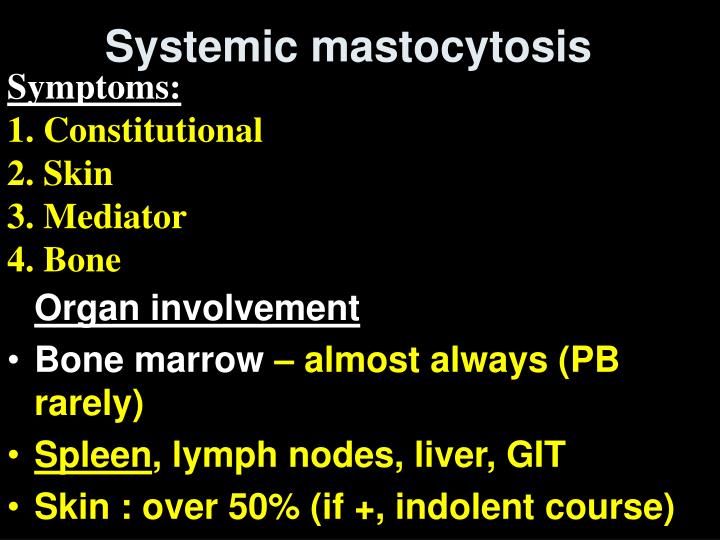PPT - Mastocytosis PowerPoint Presentation - ID:683089