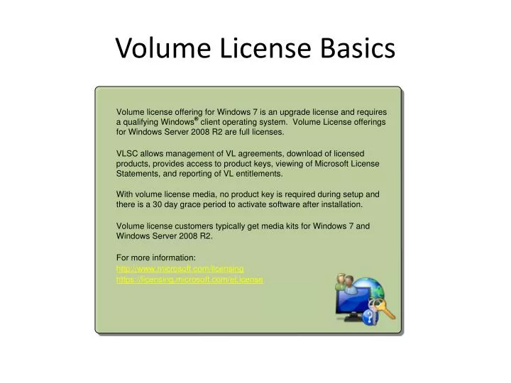 PPT - Volume License Basics PowerPoint Presentation, free download - ID ...