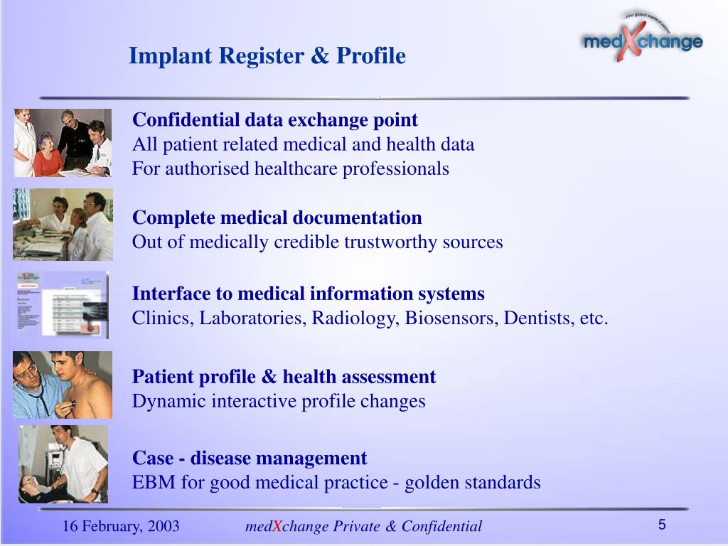 PPT - Implant Register & Patient Implant Profile for: Orthopaedic ...