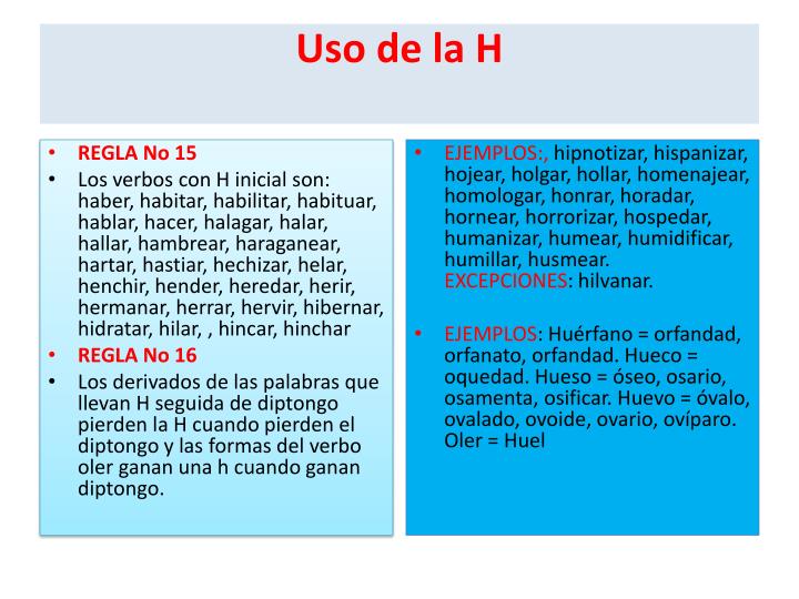 PPT - Uso de la H PowerPoint Presentation - ID:685115