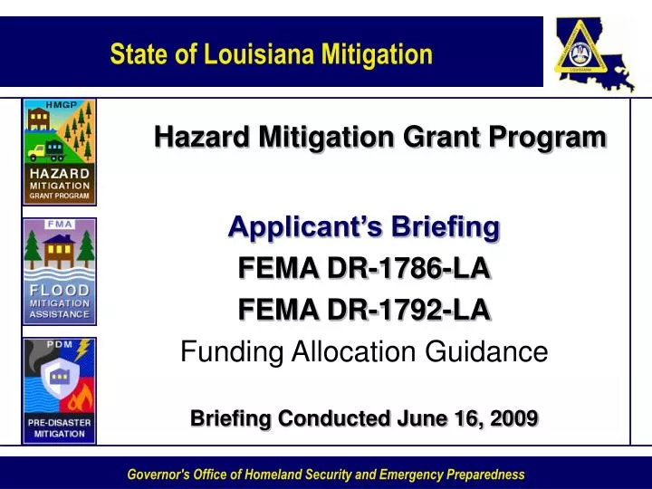 PPT - Hazard Mitigation Grant Program PowerPoint Presentation, free ...