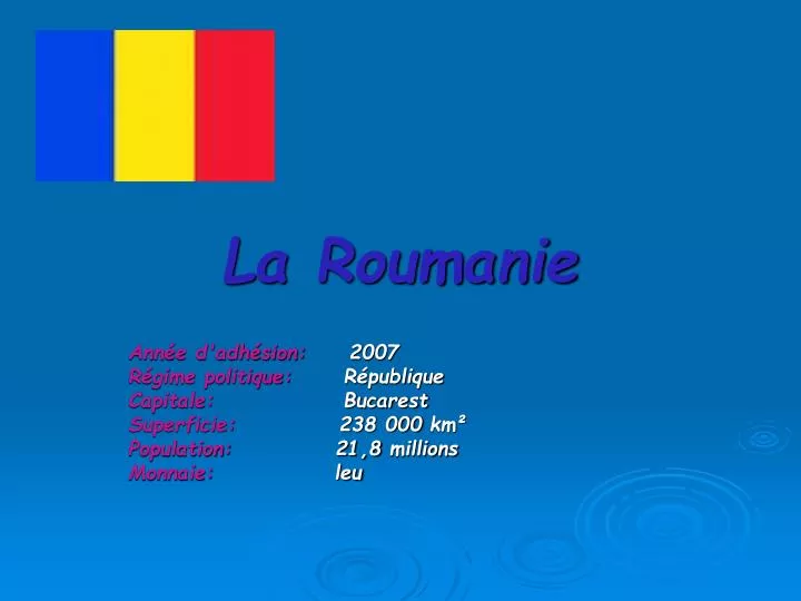 PPT - La Roumanie PowerPoint Presentation, free download - ID:685292