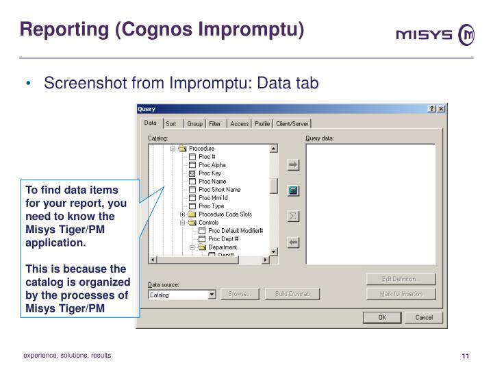 PPT - Fundamentals of Misys Query (Tiger and PM) PowerPoint ...
