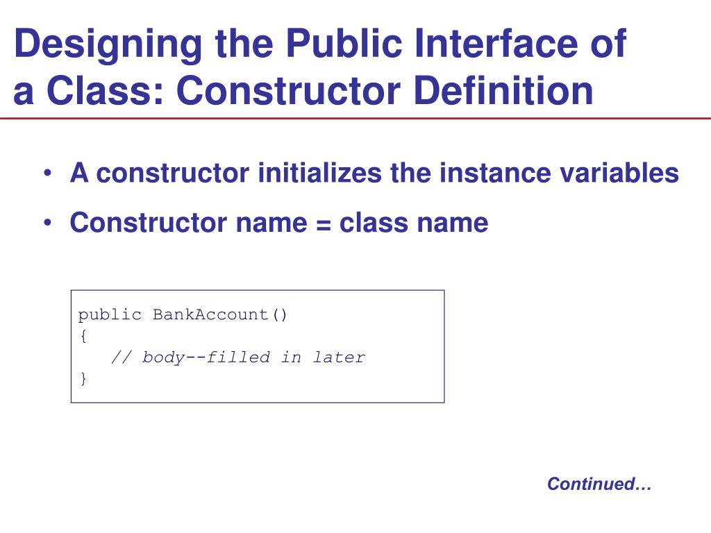 PPT - Chapter 3 Implementing Classes PowerPoint Presentation, free ...