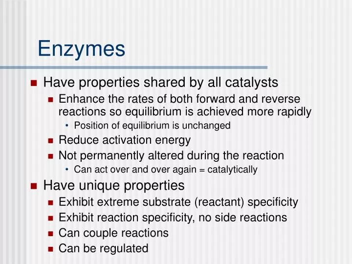 PPT - Enzymes PowerPoint Presentation, free download - ID:685996