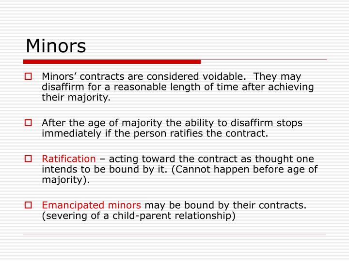 PPT - CHAPTER 9 Legal Capacity to Contract PowerPoint Presentation - ID ...