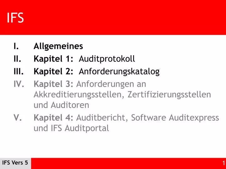 PPT - IFS PowerPoint Presentation, free download - ID:686535