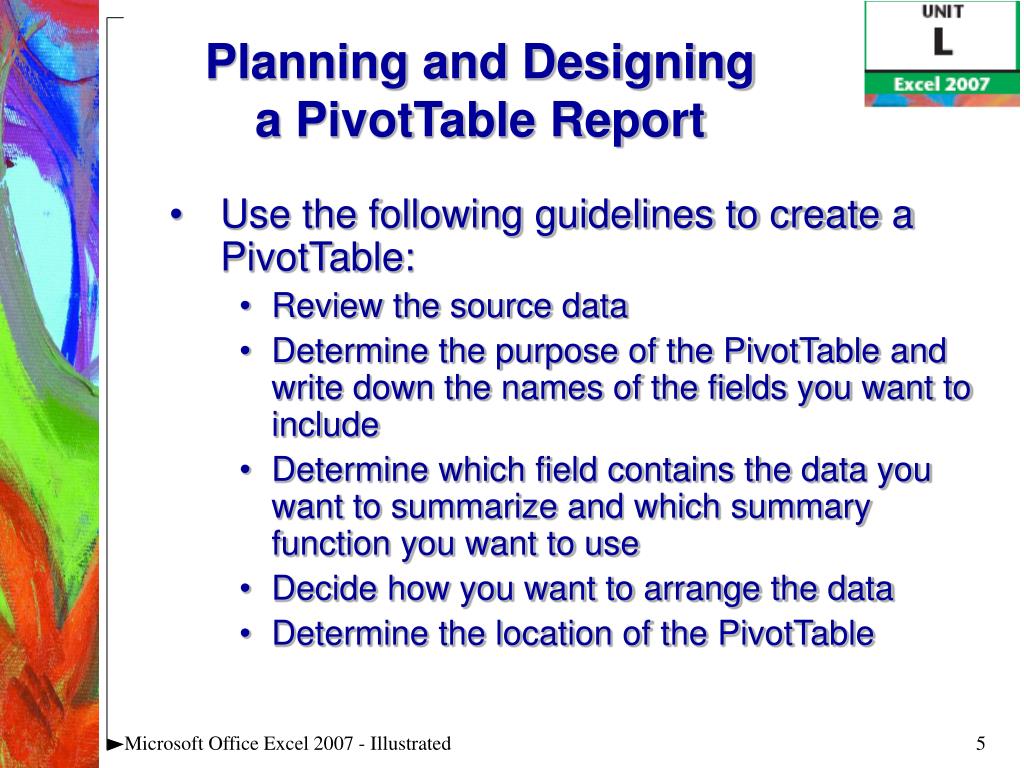 PPT - Microsoft Excel 2007 - Illustrated PowerPoint Presentation, free ...