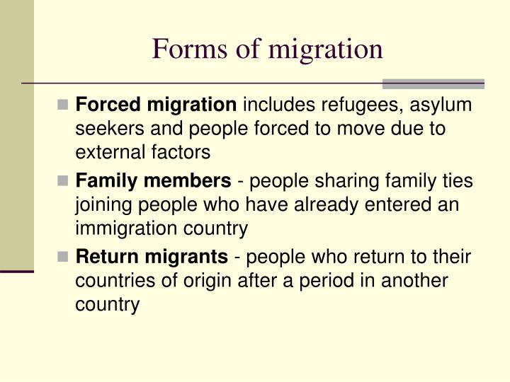 PPT - What is migration? What types of migration exist? Legal, illegal ...