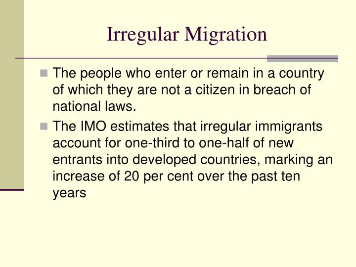PPT - What is migration? What types of migration exist? Legal, illegal ...