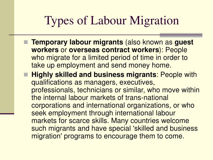 PPT - What is migration? What types of migration exist? Legal, illegal ...