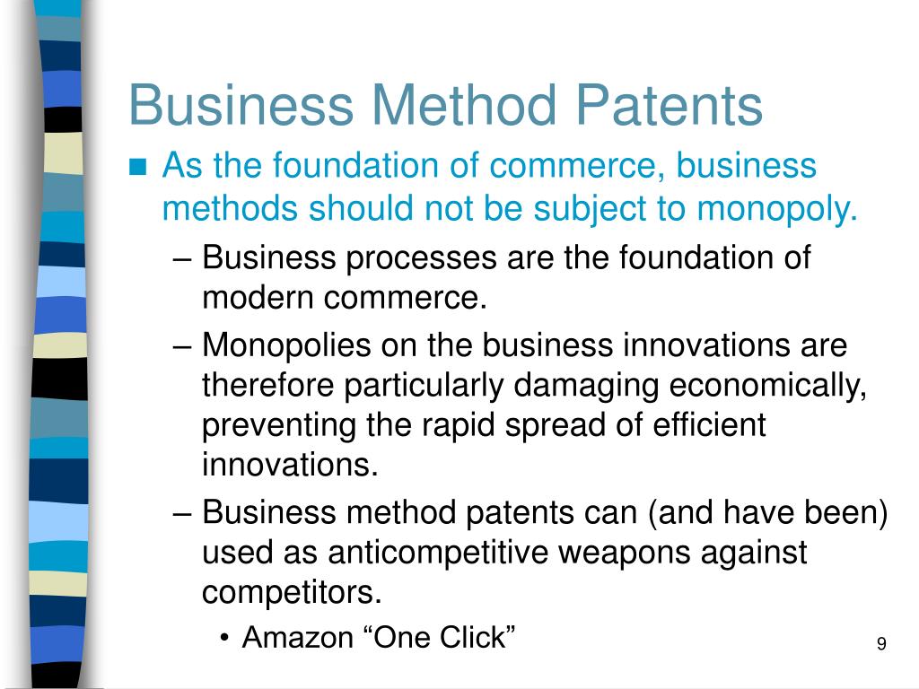 PPT - Business Method Patents Marc Gratacos Melinda Macauley Holly Liu ...