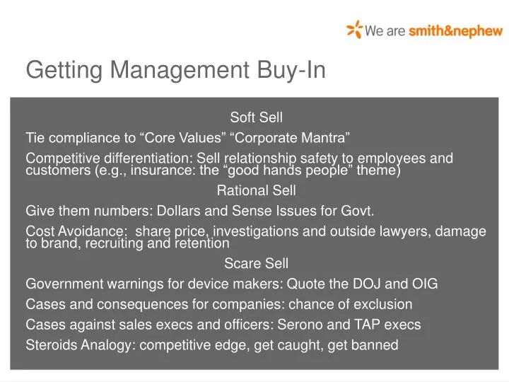 PPT - Getting Management Buy-In PowerPoint Presentation, free download ...