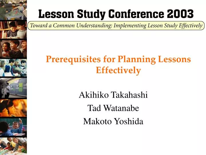 PPT - Prerequisites for Planning Lessons Effectively PowerPoint ...