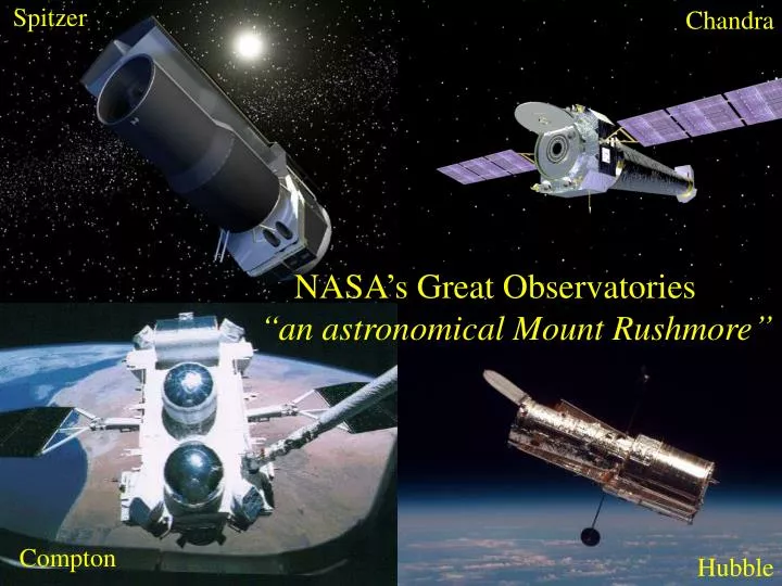 PPT - NASA’s Great Observatories “an astronomical Mount Rushmore ...