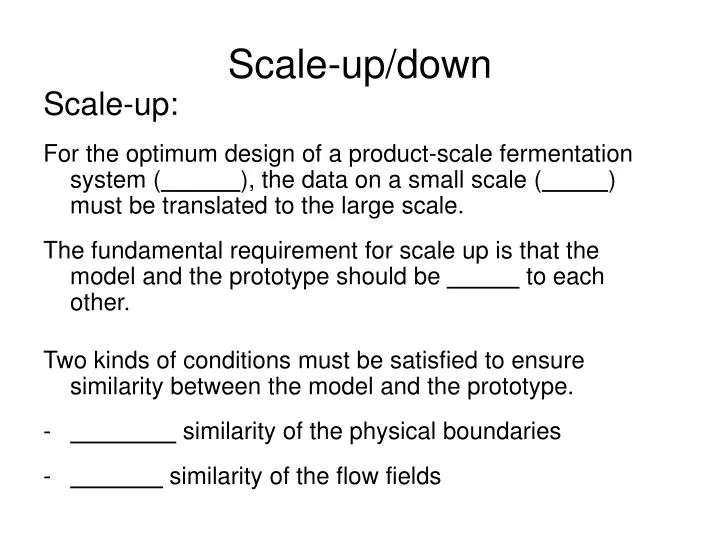 PPT - Scale-up/down PowerPoint Presentation, free download - ID:689181