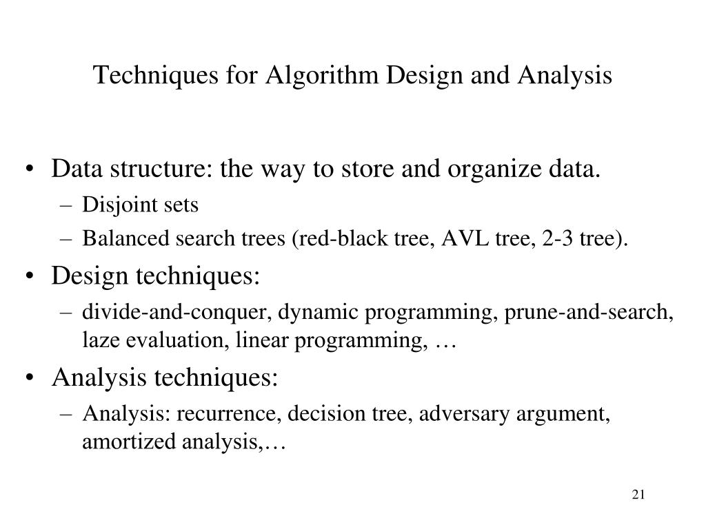 Algorithm Design And Analysis Process Diagram design Analys