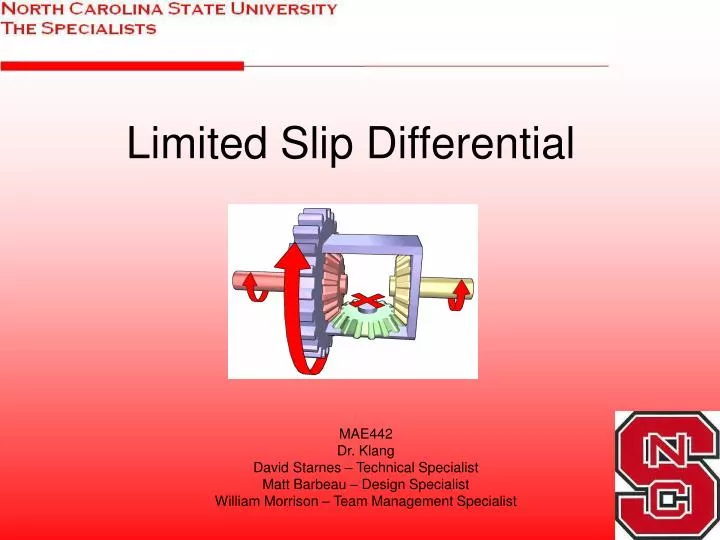 PPT - Limited Slip Differential PowerPoint Presentation, free download ...
