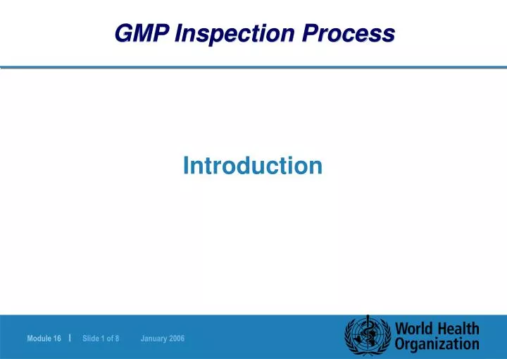 PPT - GMP Inspection Process PowerPoint Presentation, free download ...