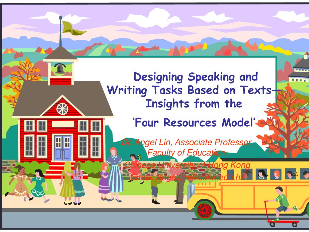 PPT - Designing Speaking and Writing Tasks Based on Texts— Insights ...