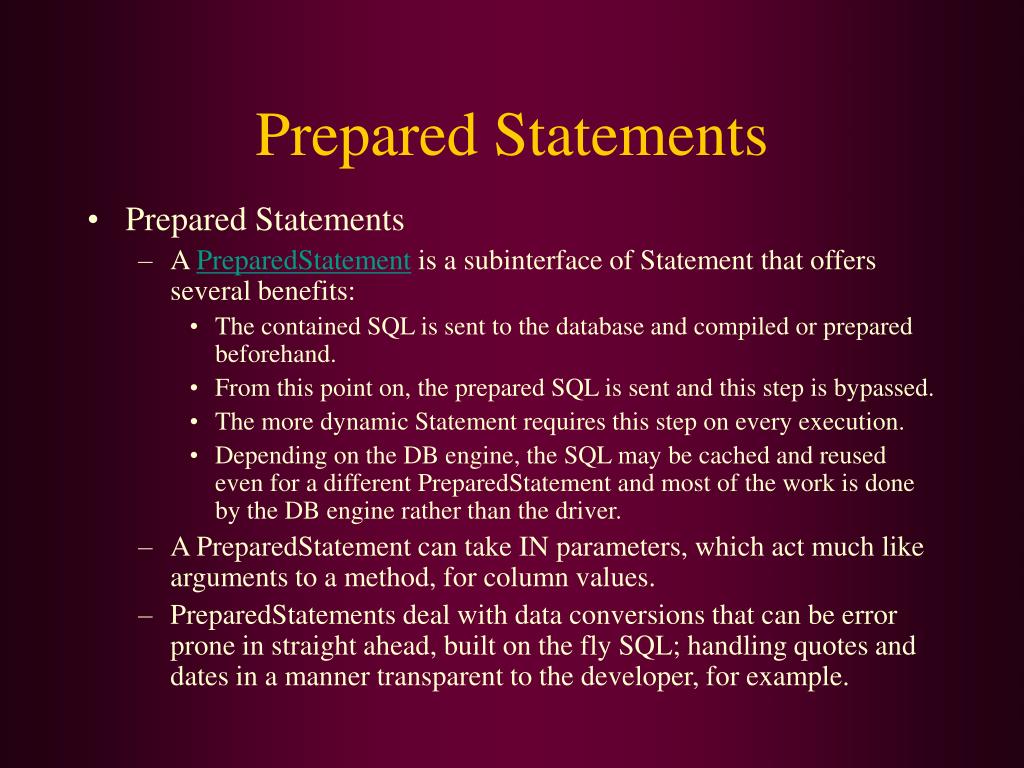 Ppt Mc365 Jdbc And Server Side Programming Updating A Database Via Jdbc And Connection Pooling