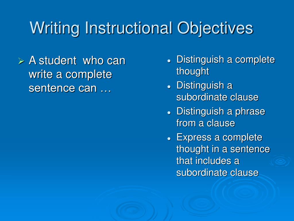 Write Instruction