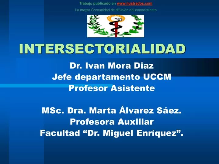 PPT - INTERSECTORIALIDAD PowerPoint Presentation, free download - ID:691744