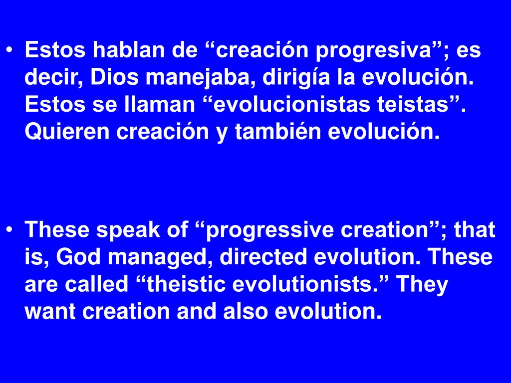 PPT - El Principio del Mundo Génesis capítulo uno The Beginning of the ...