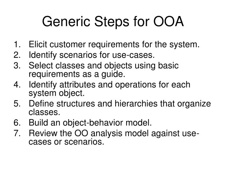 PPT - Object Oriented Analysis & Design PowerPoint Presentation - ID:692974