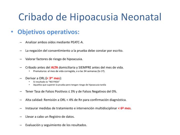 PPT - DETECCIÓN PRECOZ DE HIPOACUSIA EN RECIÉN NACIDOS PowerPoint ...