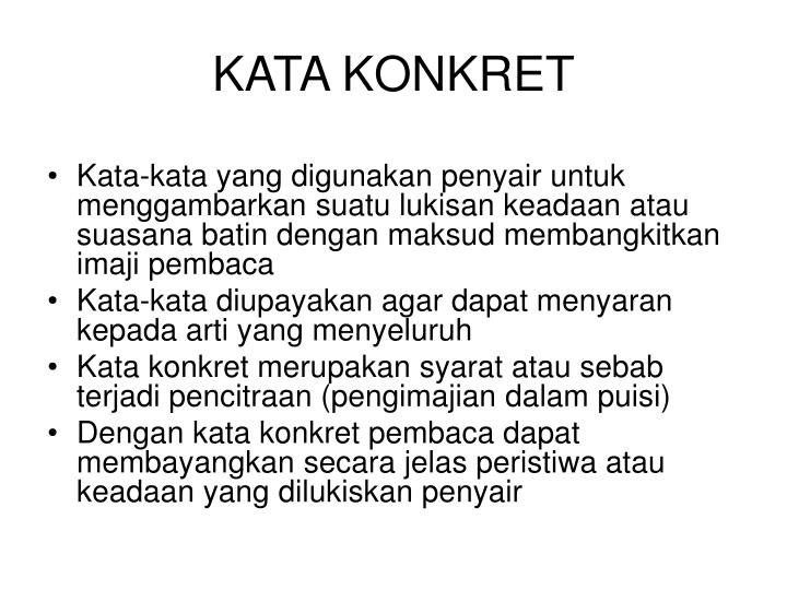 Contoh Kata Konkret Pada Puisi - Riset Contoh Kata Konkret Pada Puisi - Riset
