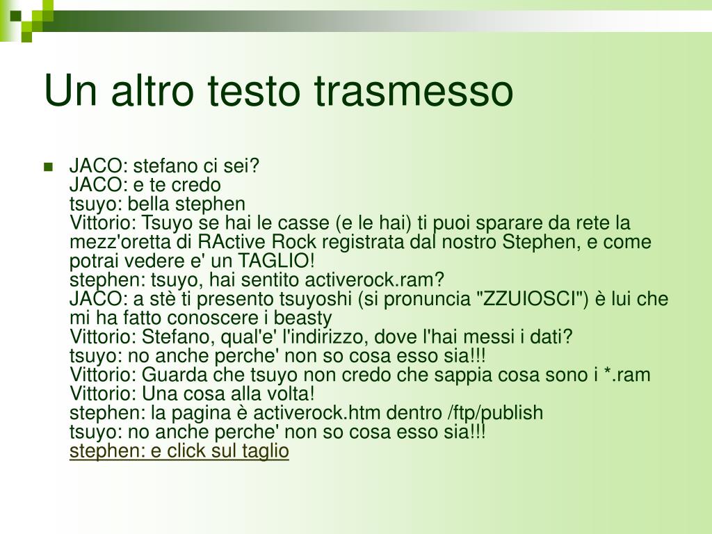 PPT - Lingua italiana (CT) 2003-2004 PowerPoint Presentation, free ...