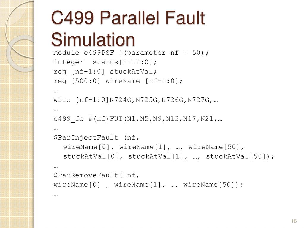 Ppt Parallel Fault Simulation Using Verilog Pli Powerpoint Presentation Id696115