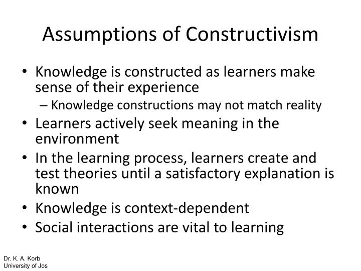PPT - Theories of Learning: Constructivist Theories PowerPoint ...