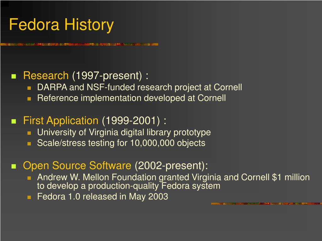PPT - The Fedora Project DLF Forum Albuquerque, NM November 17, 2003 ...