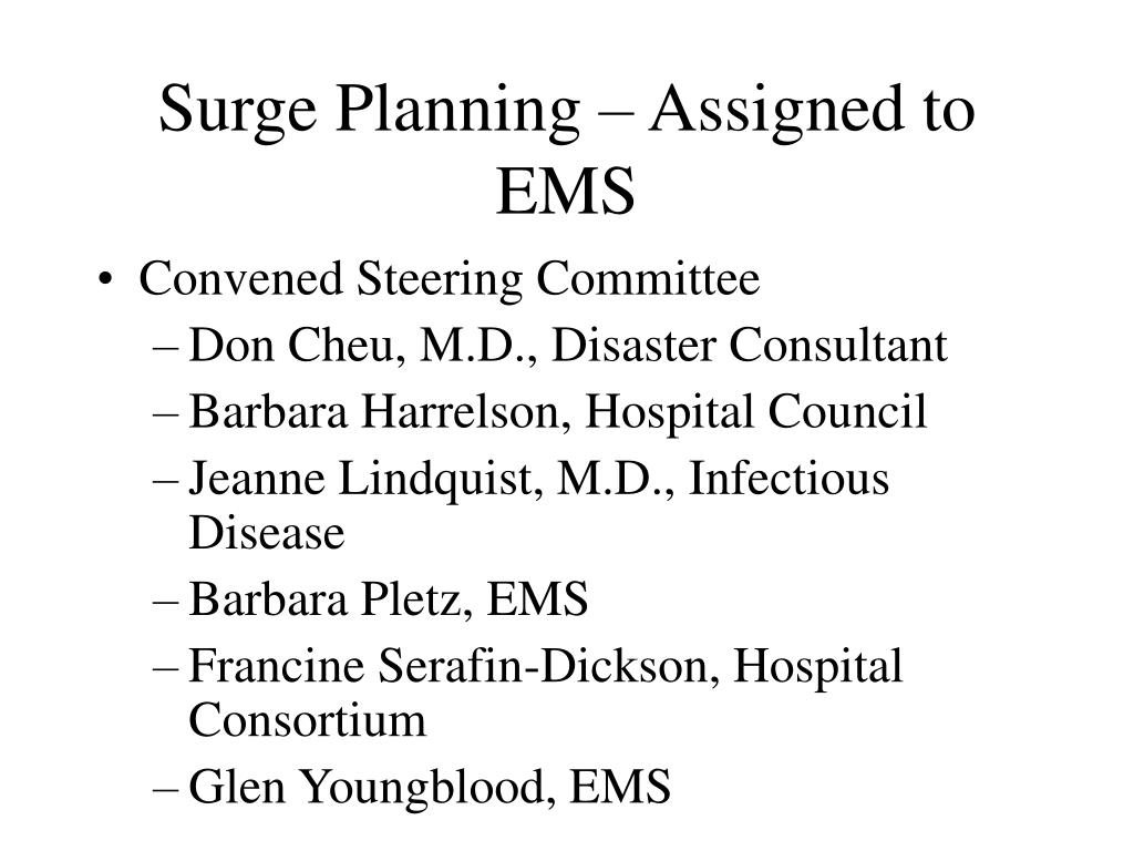 PPT - Pandemic Influenza Planning Medical Surge - Hospitals PowerPoint ...