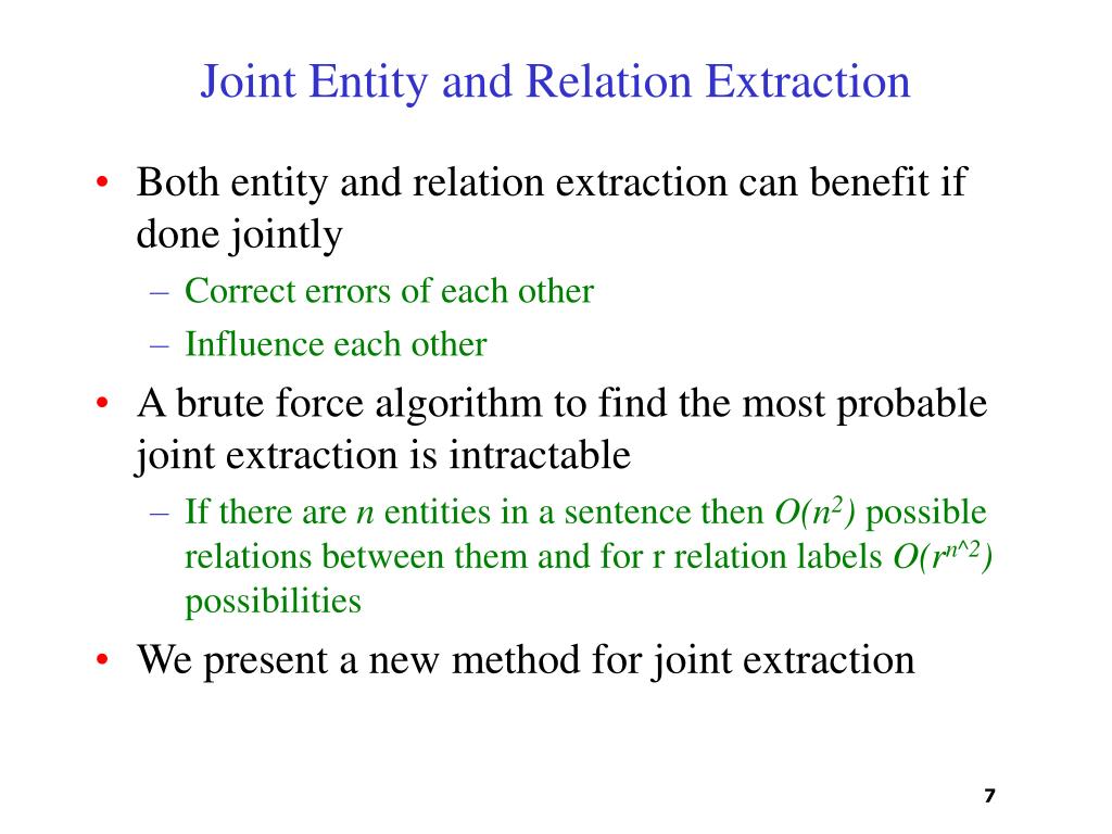 Ppt Joint Entity And Relation Extraction Using Card Pyramid Parsing