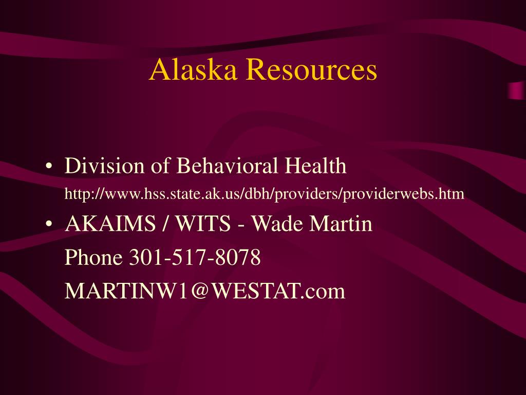 PPT - Kathy Craft, Alaska Department of Health & Social Services ...