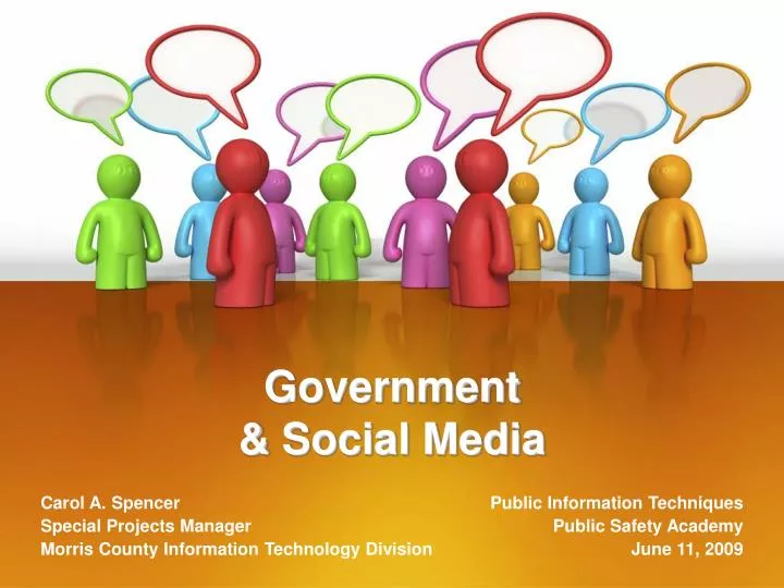 PPT - Government & Social Media PowerPoint Presentation, free download ...