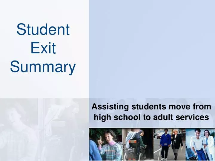 PPT - Student Exit Summary PowerPoint Presentation, free download - ID ...