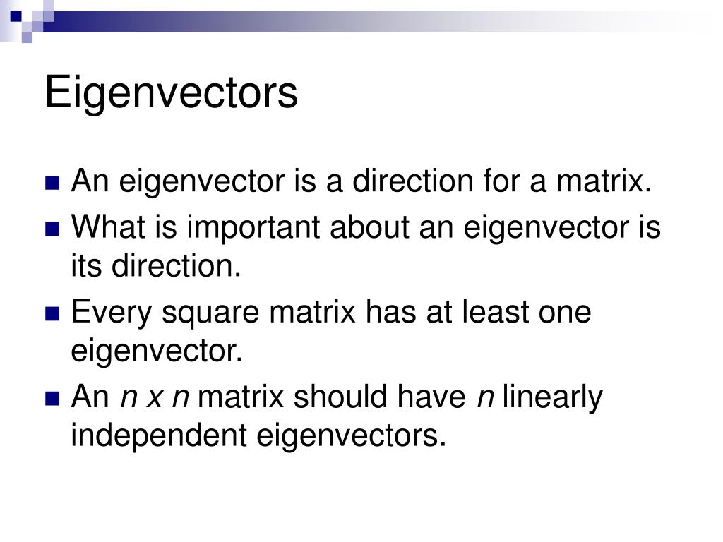 PPT - Finding Eigenvectors PowerPoint Presentation, free download - ID ... PPT - Finding Eigenvectors PowerPoint Presentation, free download - ID ...